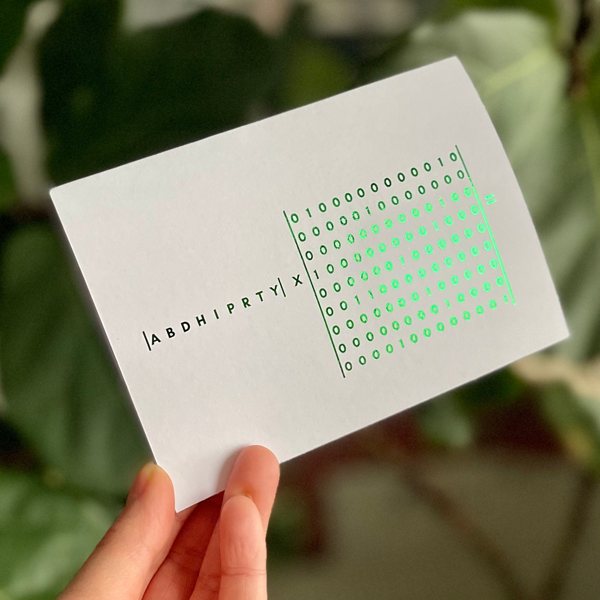 Matrix Algebra Birthday Card: Math Statistics Pun - Foiled Card - Etsy