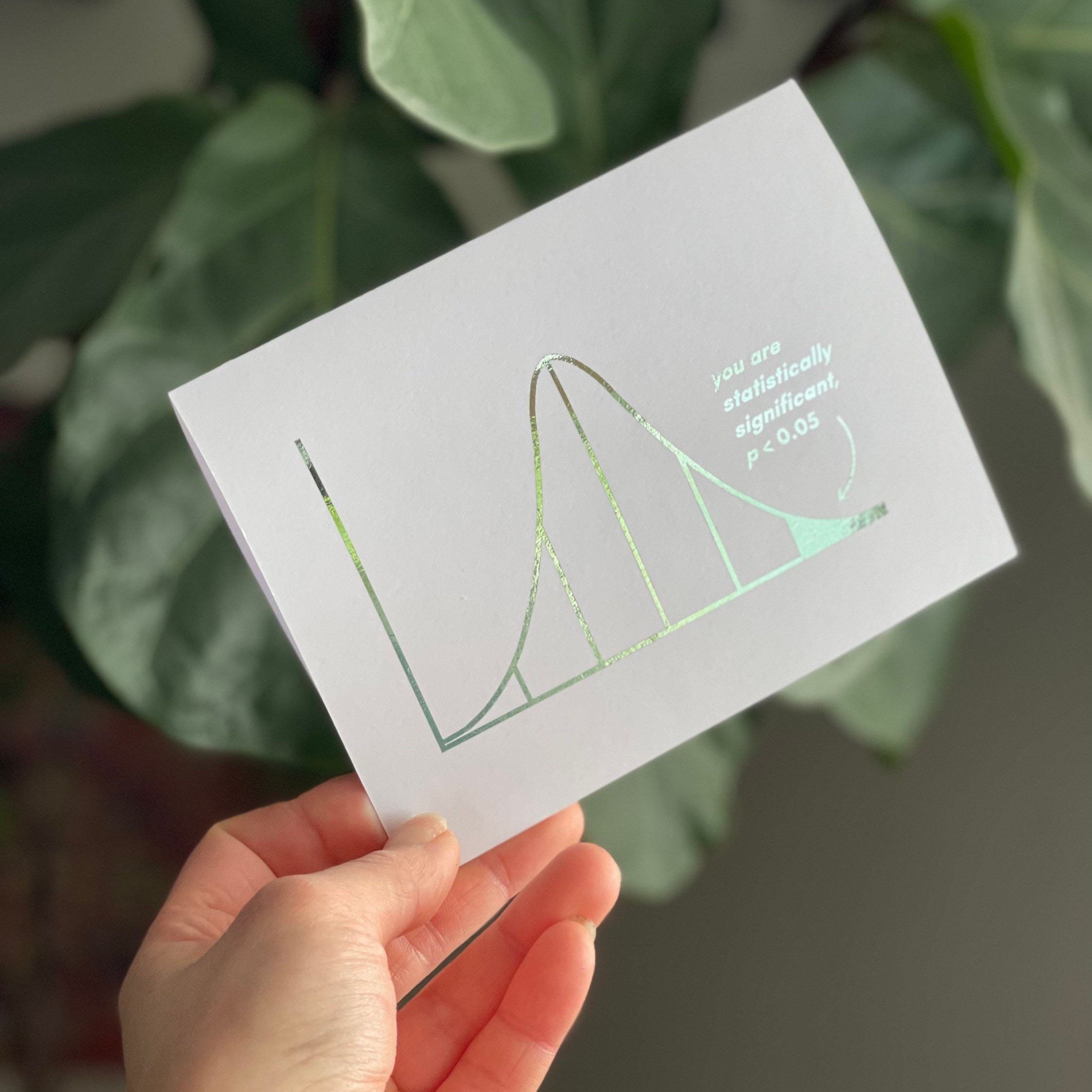 SET of 5 Statistics Math Birthday, Anniversary, or Valentines Card ...