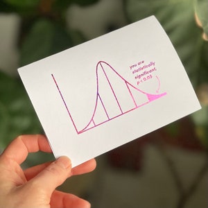 You Are Statistically Significant, Math, Statistics Greeting Card ...