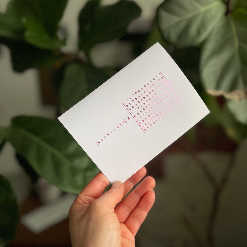 Matrix Algebra Birthday Card: Math Statistics Pun - Foiled Card - Etsy