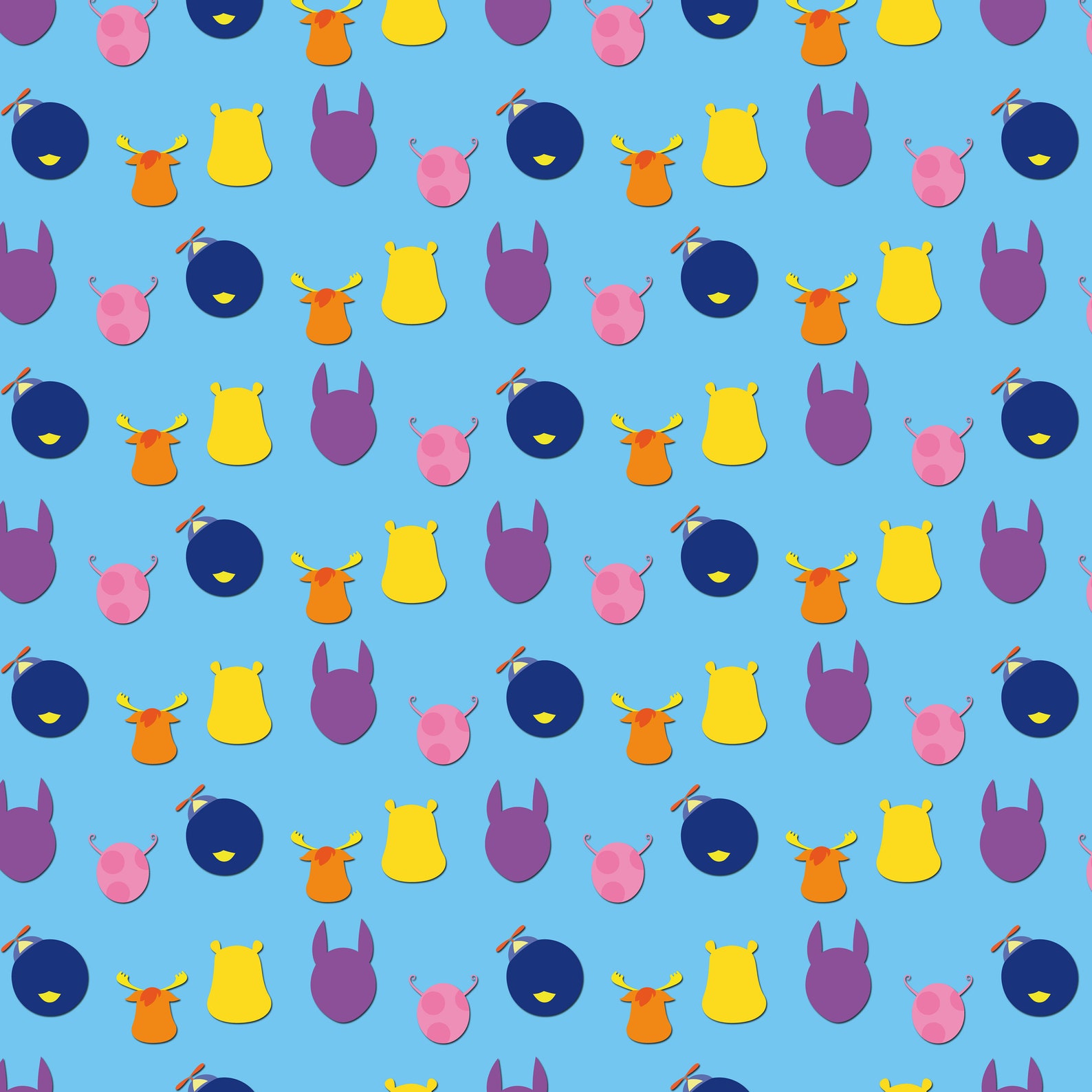 Backyardigans Digital Paper Backyardigans canvas | Etsy