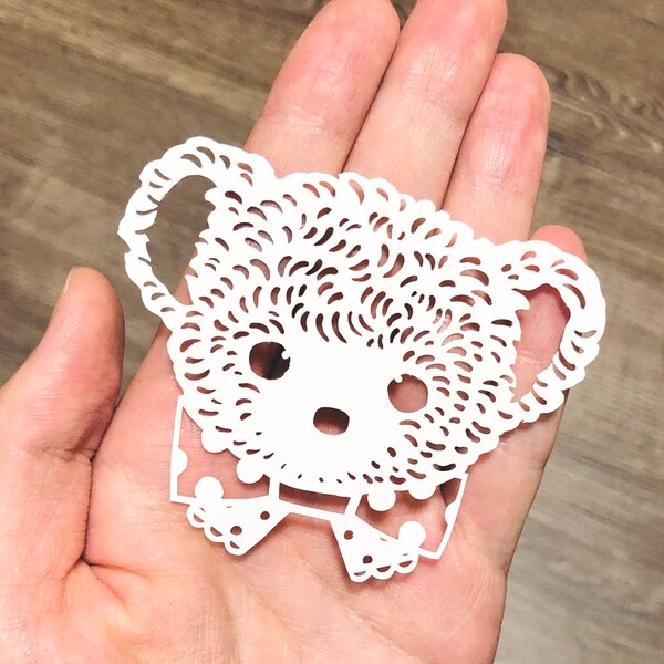 Teddy Bear Cutout Template - Etsy