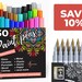 42 Markers for Art 30 Acrylic Extra Fine Tip Paint Pens 12 Gold ...