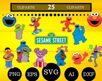 Sesame street svg | Etsy