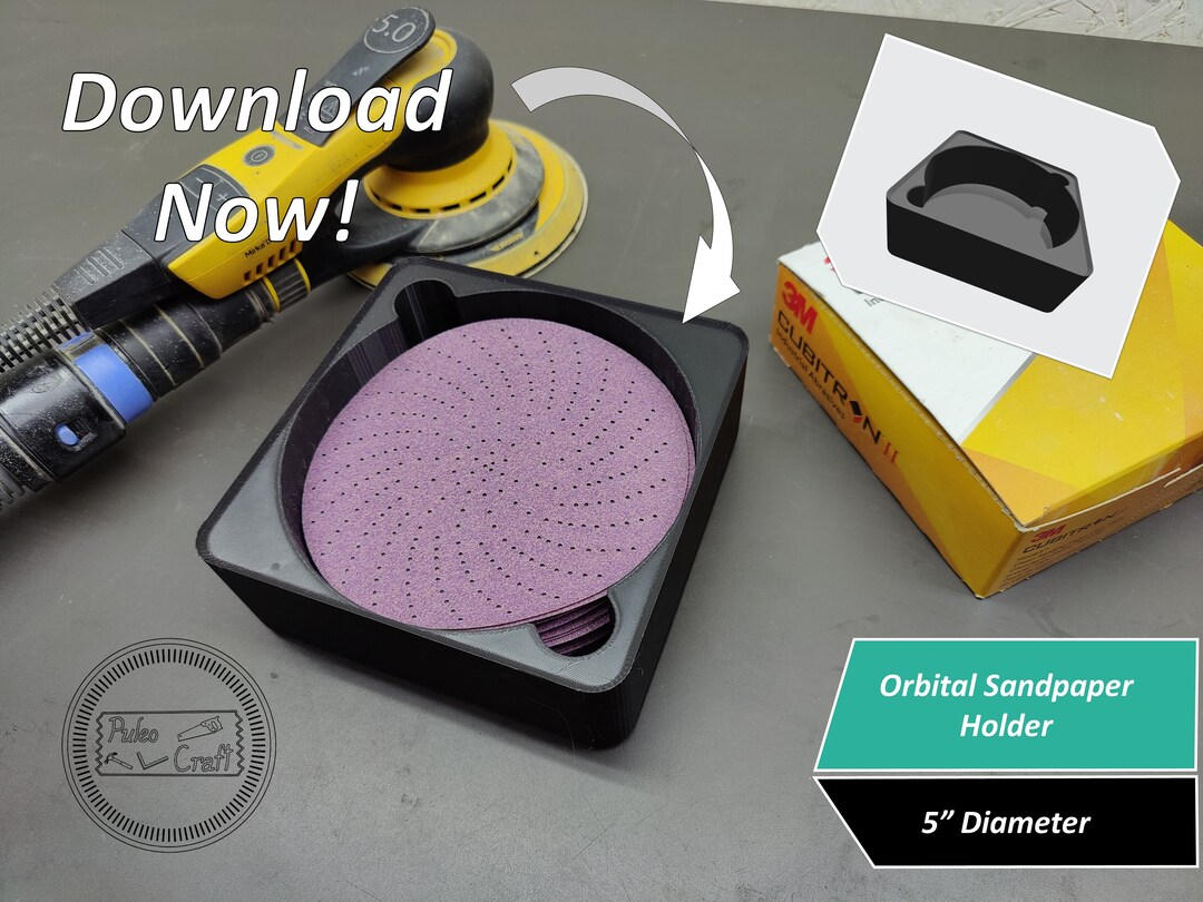 Orbital Sandpaper Holder, 5" Download - Etsy