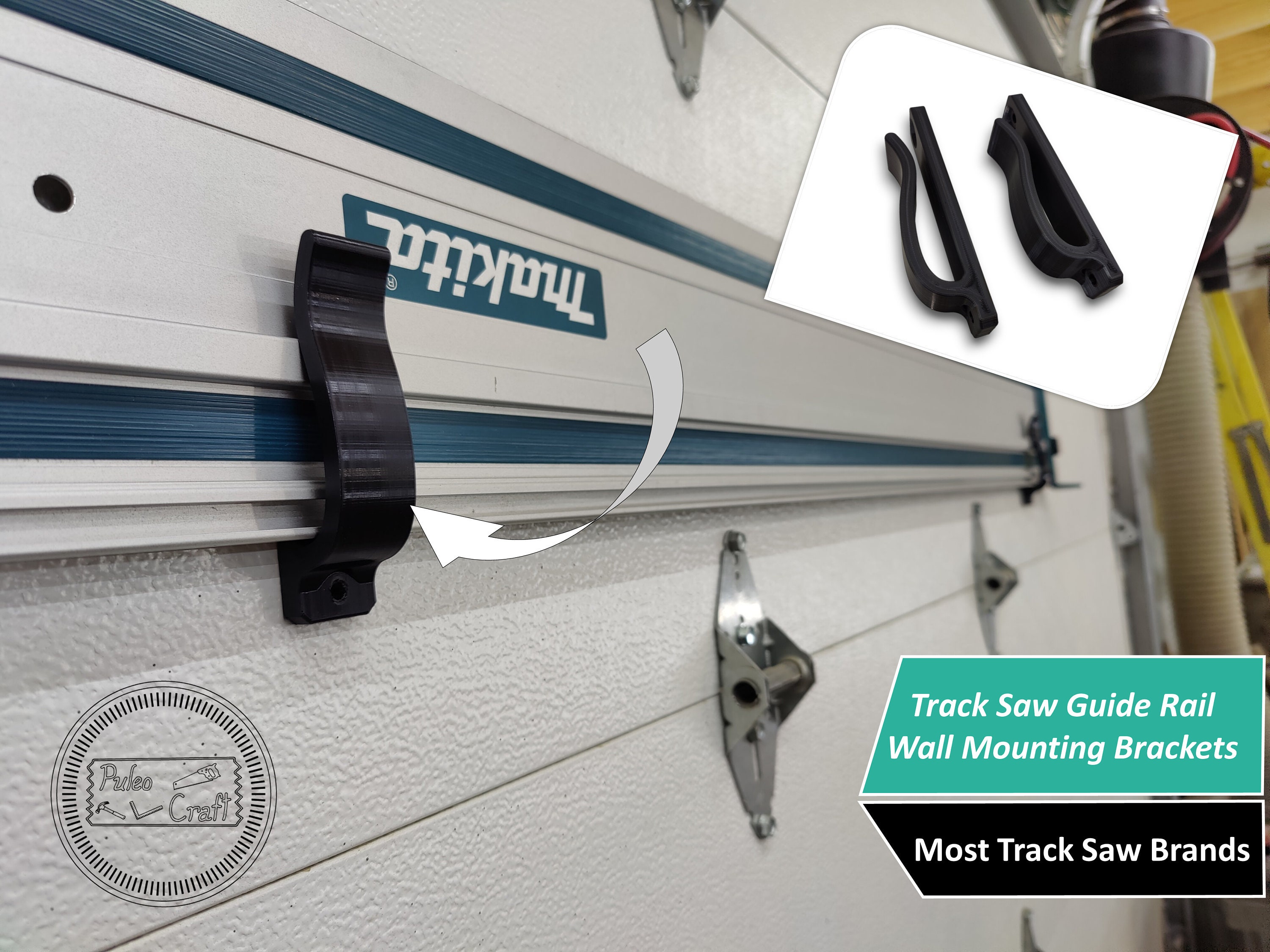 Track Saw Guide Rail Wall Mounting Brackets - Etsy