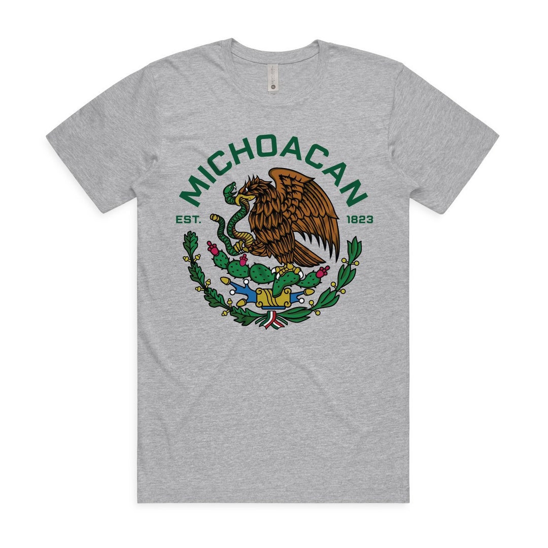 Michoacan Shirt Grey Color Mexico Silver T-shirt S M L XL 2XL - Etsy