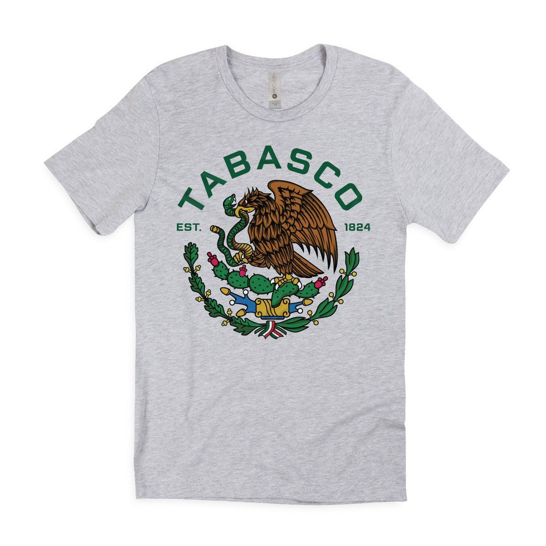 Tabasco Shirt Grey Color Mexico Silver T-shirt S M L XL 2XL - Etsy