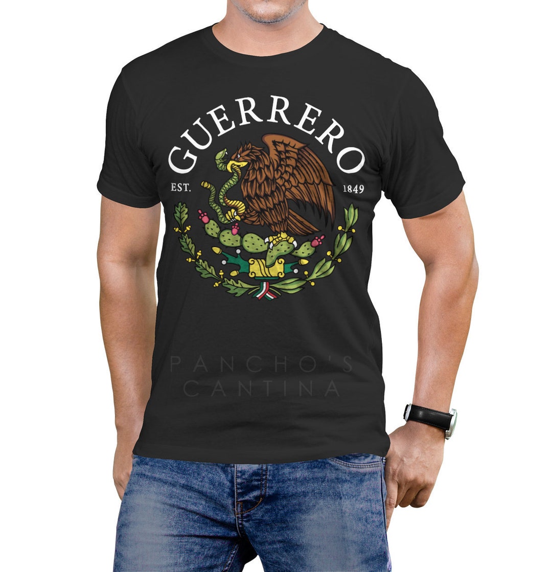 Guerrero T-shirt Mexican State Tee Black Color Mexico Shirt S M L XL ...