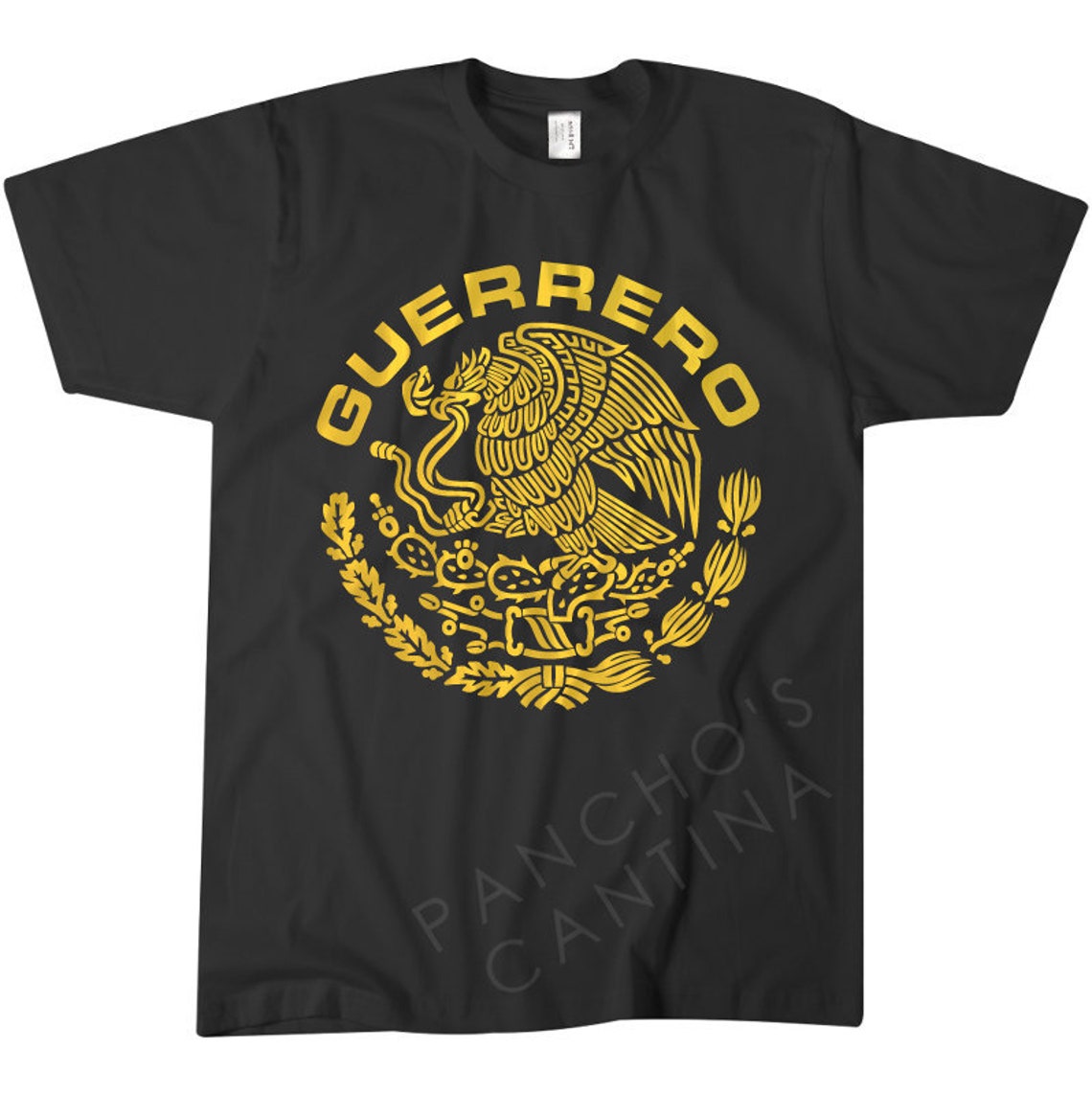 Guerrero Mexico T-shirt Black Mexican Golden Eagle S M L XL - Etsy