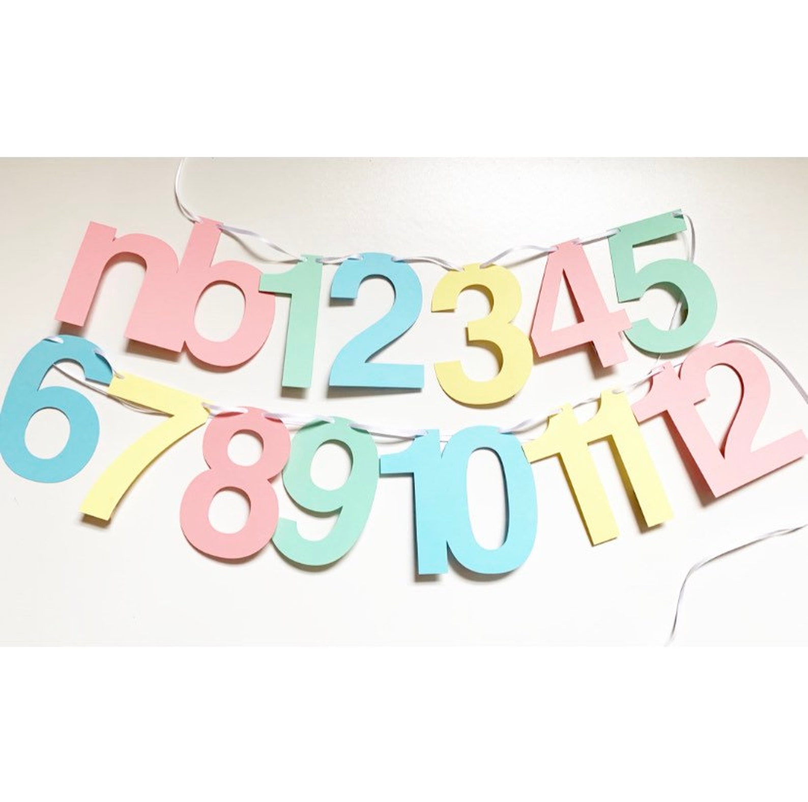 12 Months Banner First Birthday Party Birthday Party - Etsy