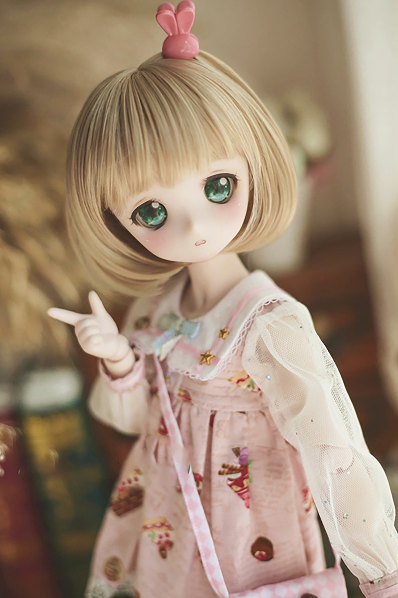 1/3 1/4 1/6 BJD Multi Colors High Temperature Fiber Short Bobo - Etsy