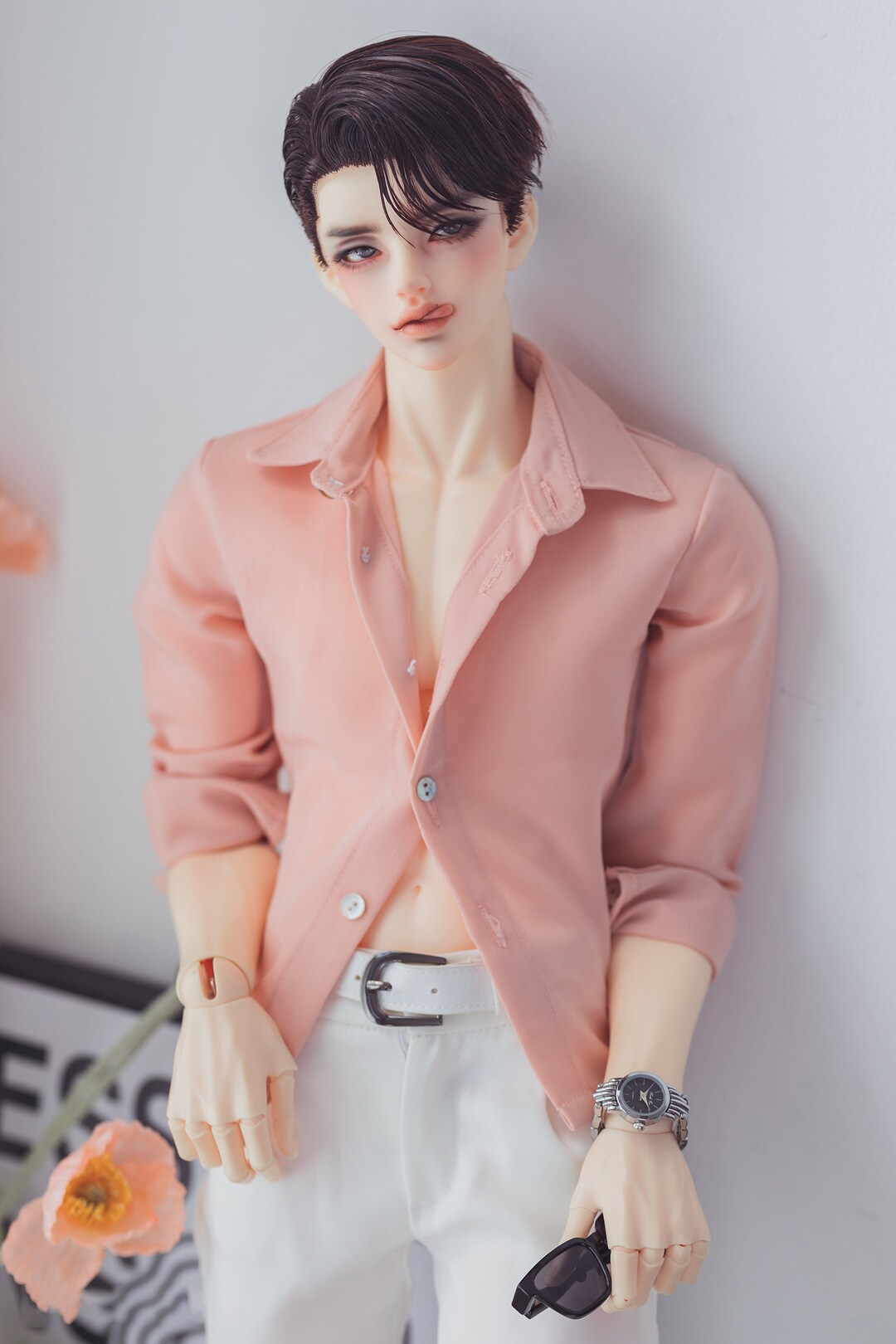 Casual Male BJD Doll Clothes Sexy Waist-cinching Shirt for - Etsy