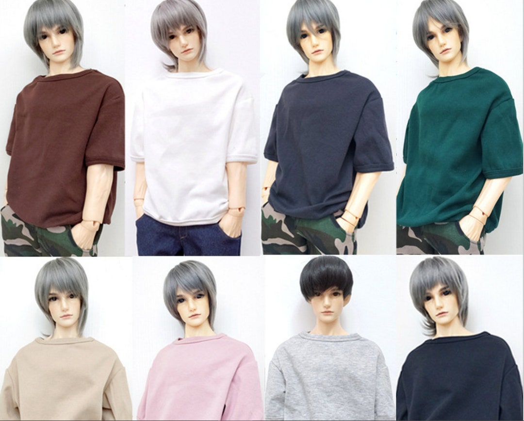 BJD Doll Clothes-full Set 1/3 1/4 1/6 BJD Clothes T-shirt White/black ...