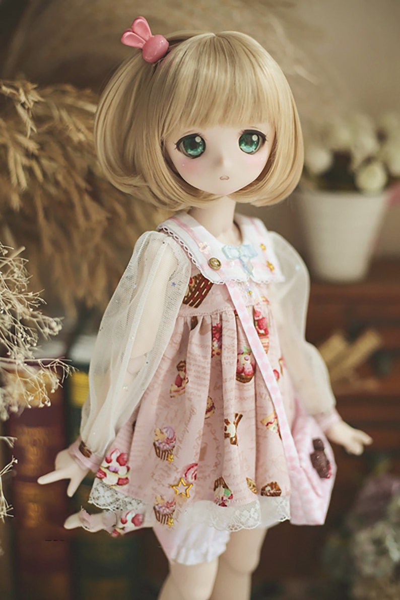 1/3 1/4 1/6 BJD Multi Colors High Temperature Fiber Short Bobo | Etsy