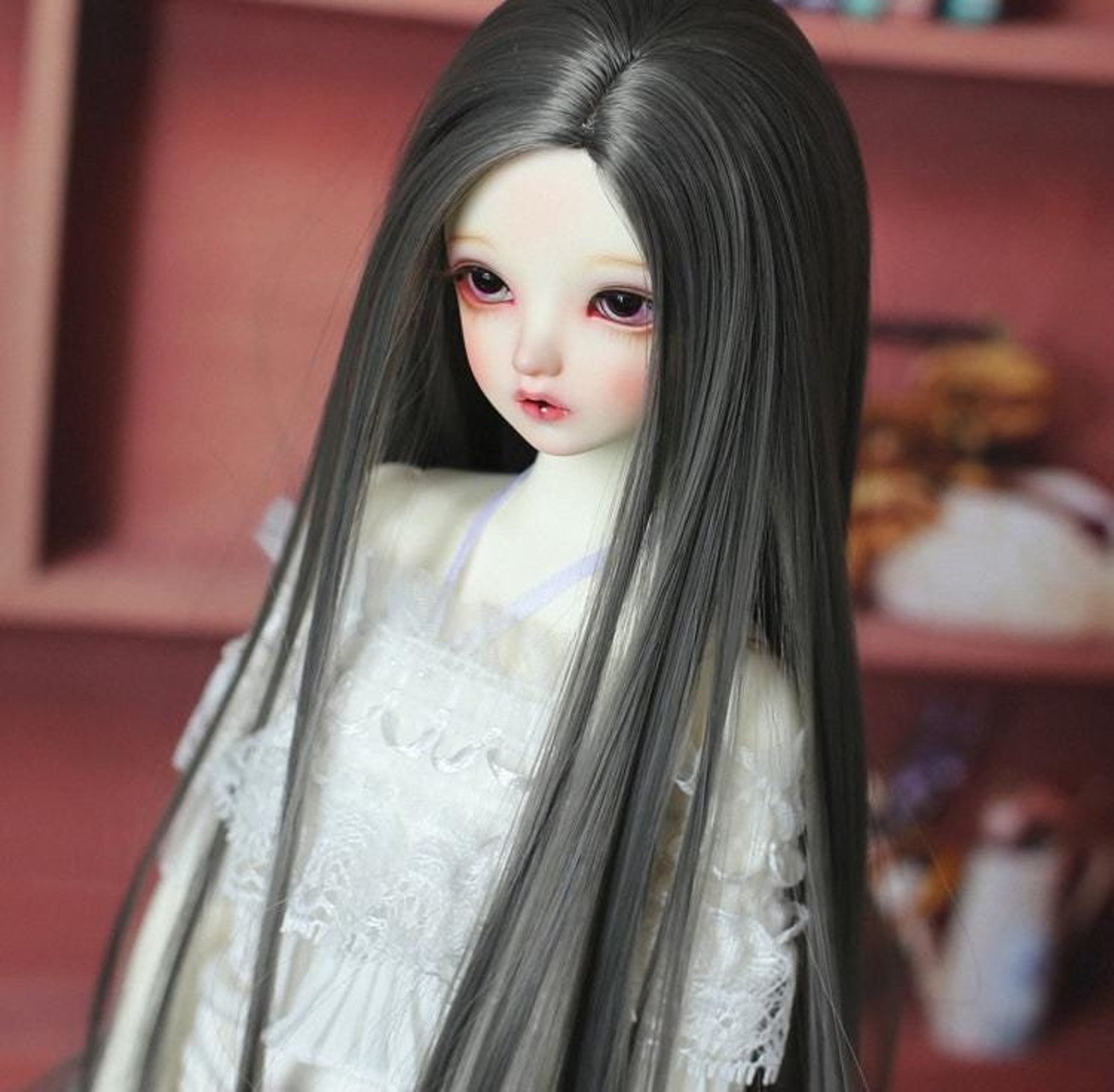 1/3 1/4 1/6 1/8 1/12 Bjd Doll Long Straight Wig,multi-colors Hair for 9 ...