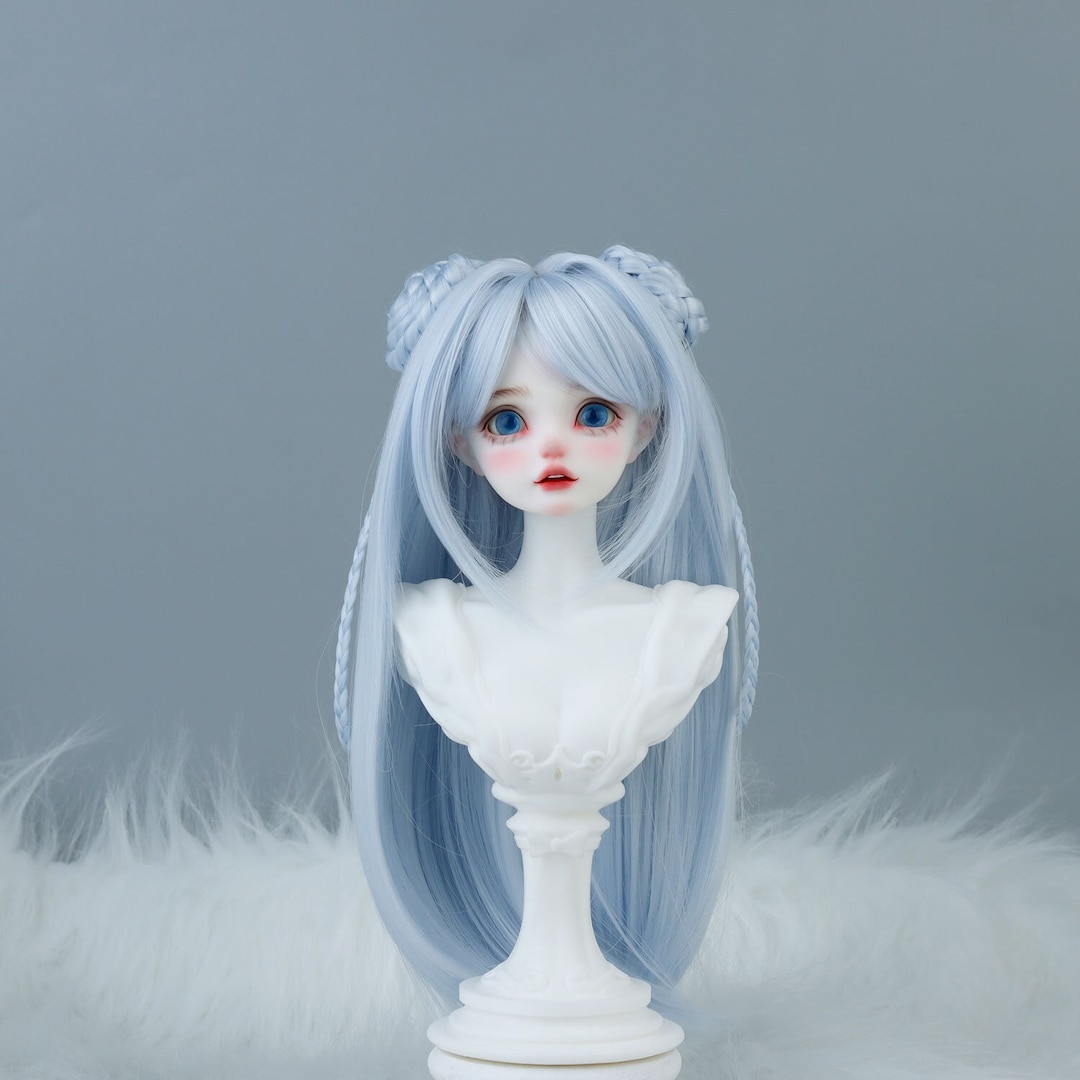 BJD Doll Wig Long With Braids Ponytails Hair for 1/3 1/4 Bjd - Etsy