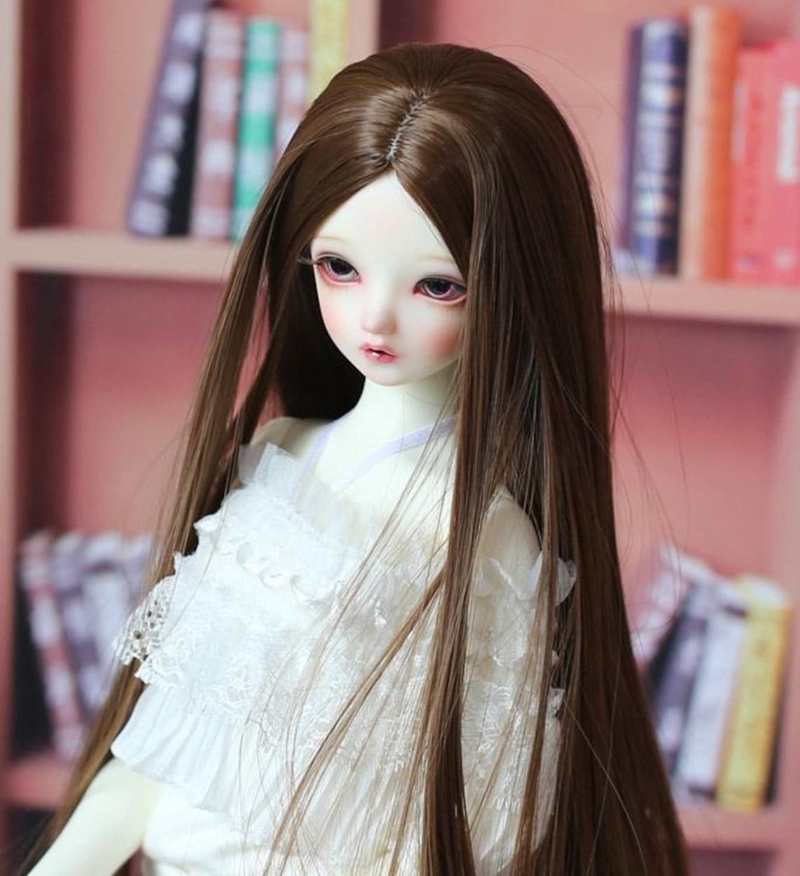 1/3 1/4 1/6 1/8 1/12 Bjd Doll Long Straight Wig,multi-colors Hair for 9 ...