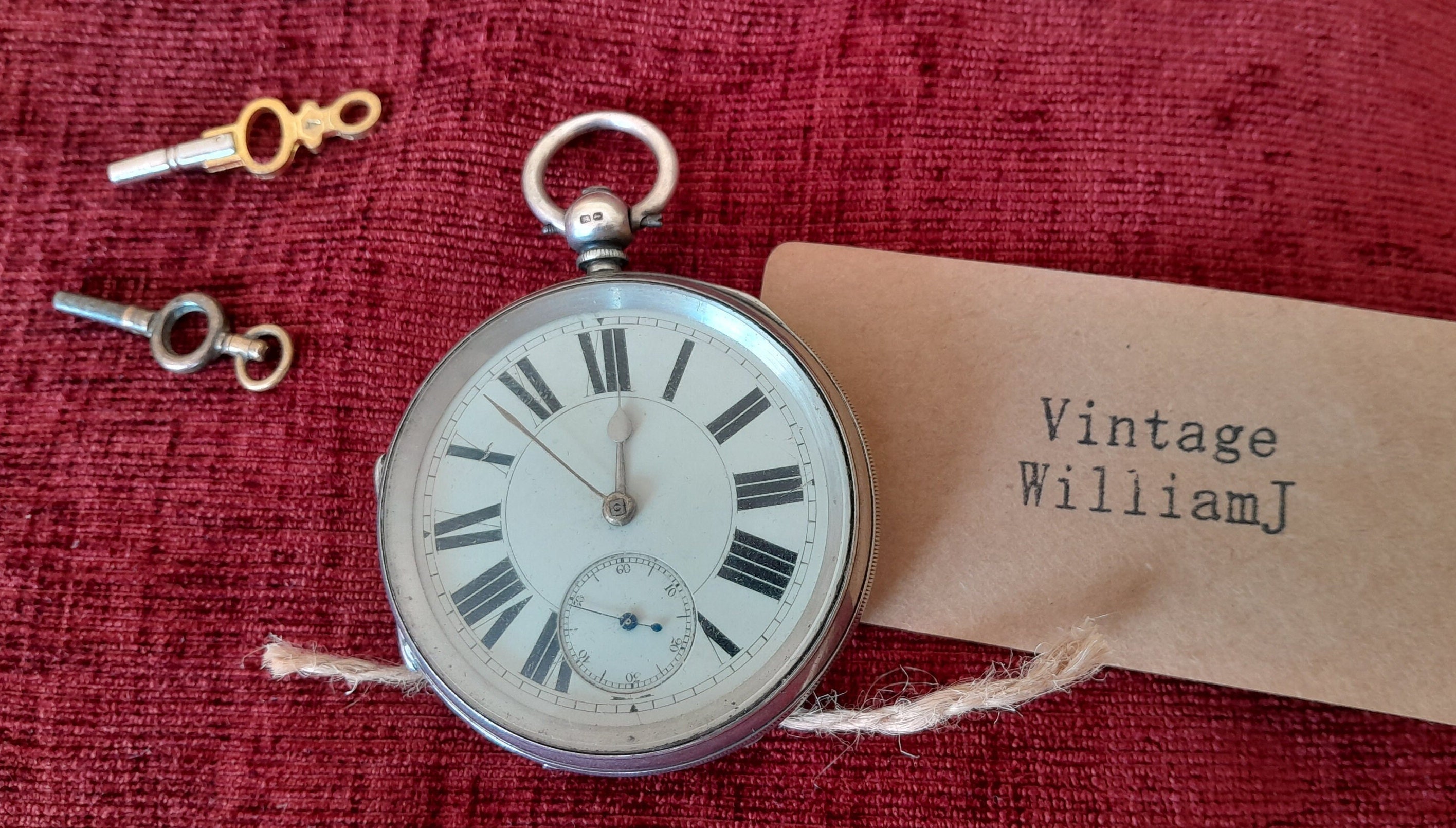 Vintage/antique Open Face Pocket Watch Silver C1893-94 - Etsy