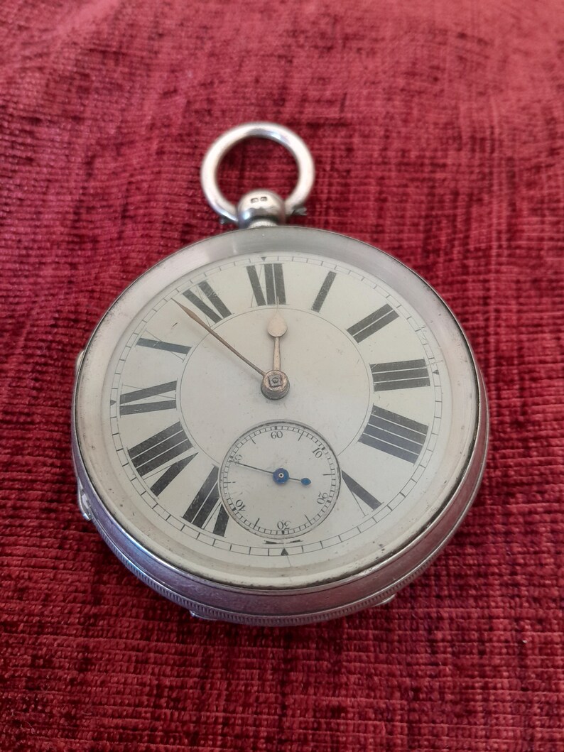 Vintage/antique Open Face Pocket Watch Silver C1893-94 - Etsy