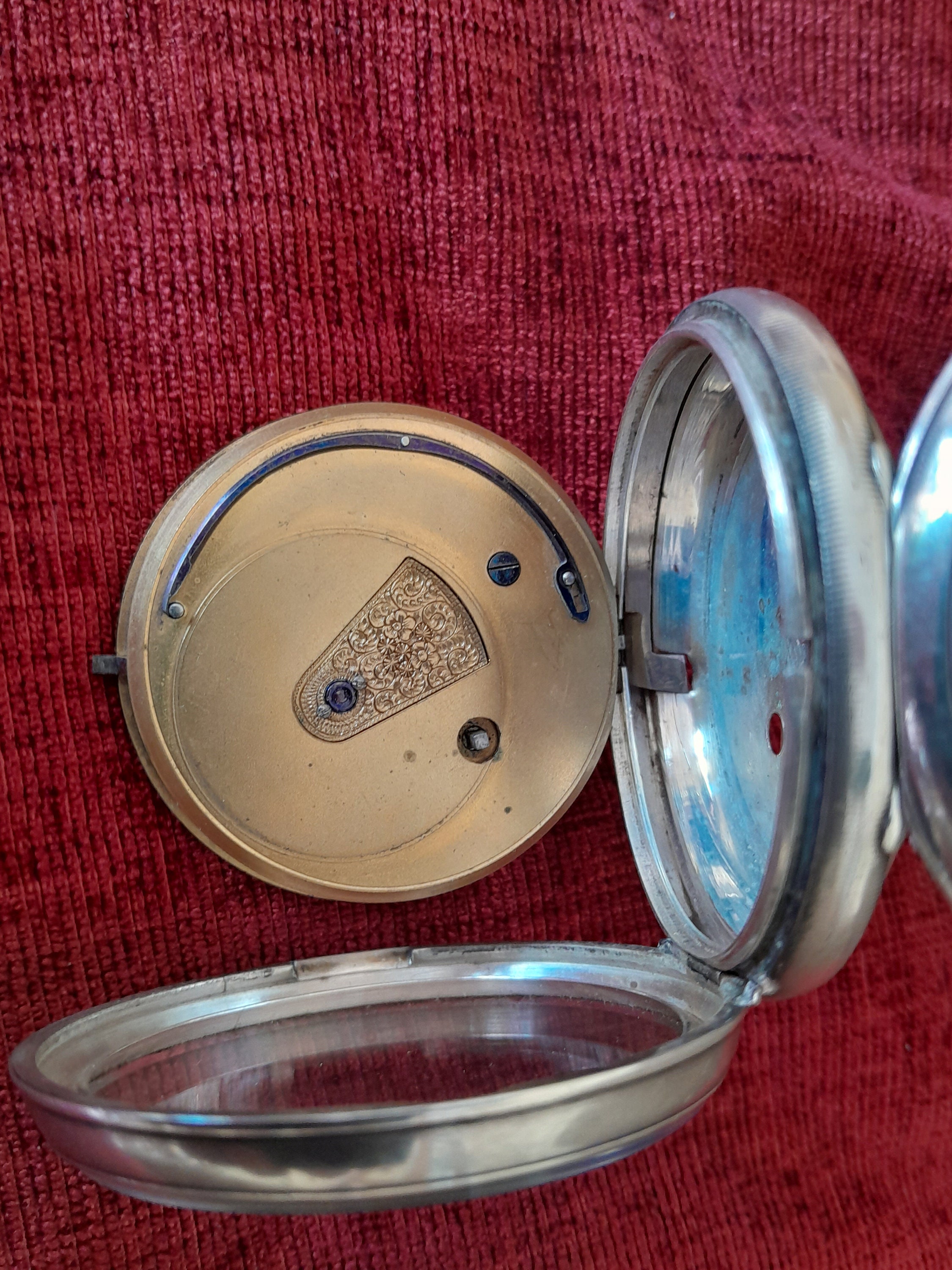 Vintage/antique Open Face Pocket Watch Silver C1893-94 - Etsy