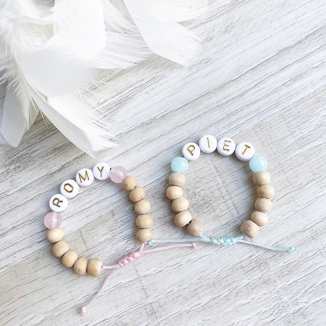Kinder Baby Armband Name | Geburt | Geschenk | Taufe |Geburtsarmband ...