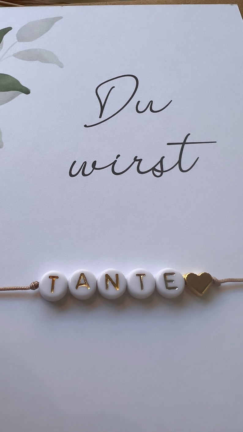 Announcement | Auntie | You're Going to Be an Aunt | Bracelet With Card ...