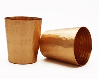 Hammered Copper Shot Glasses - Etsy