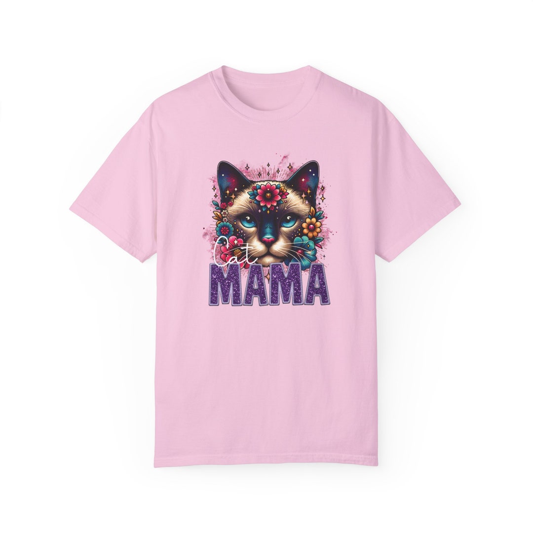 Siamese Cat Mama T Shirt Comfort Colors - Etsy