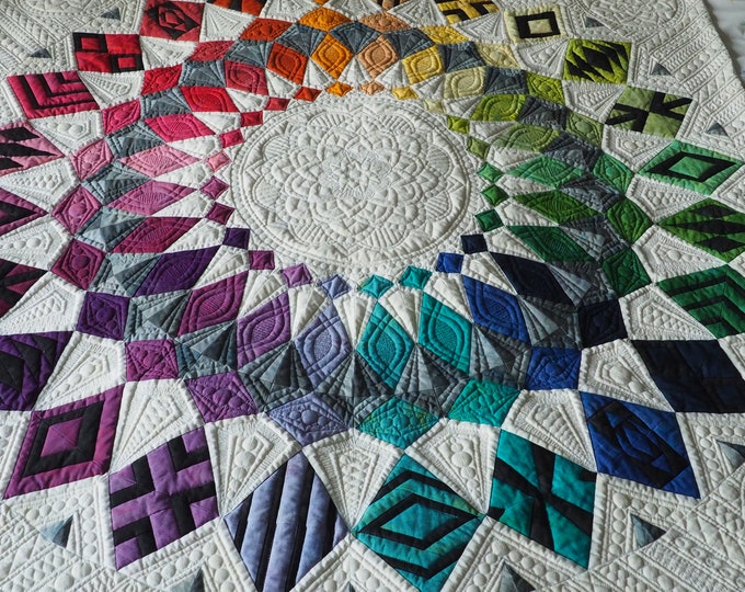 Inspiring Modern Quilt for Sale Contemporary Bright Checkered Plaid ...