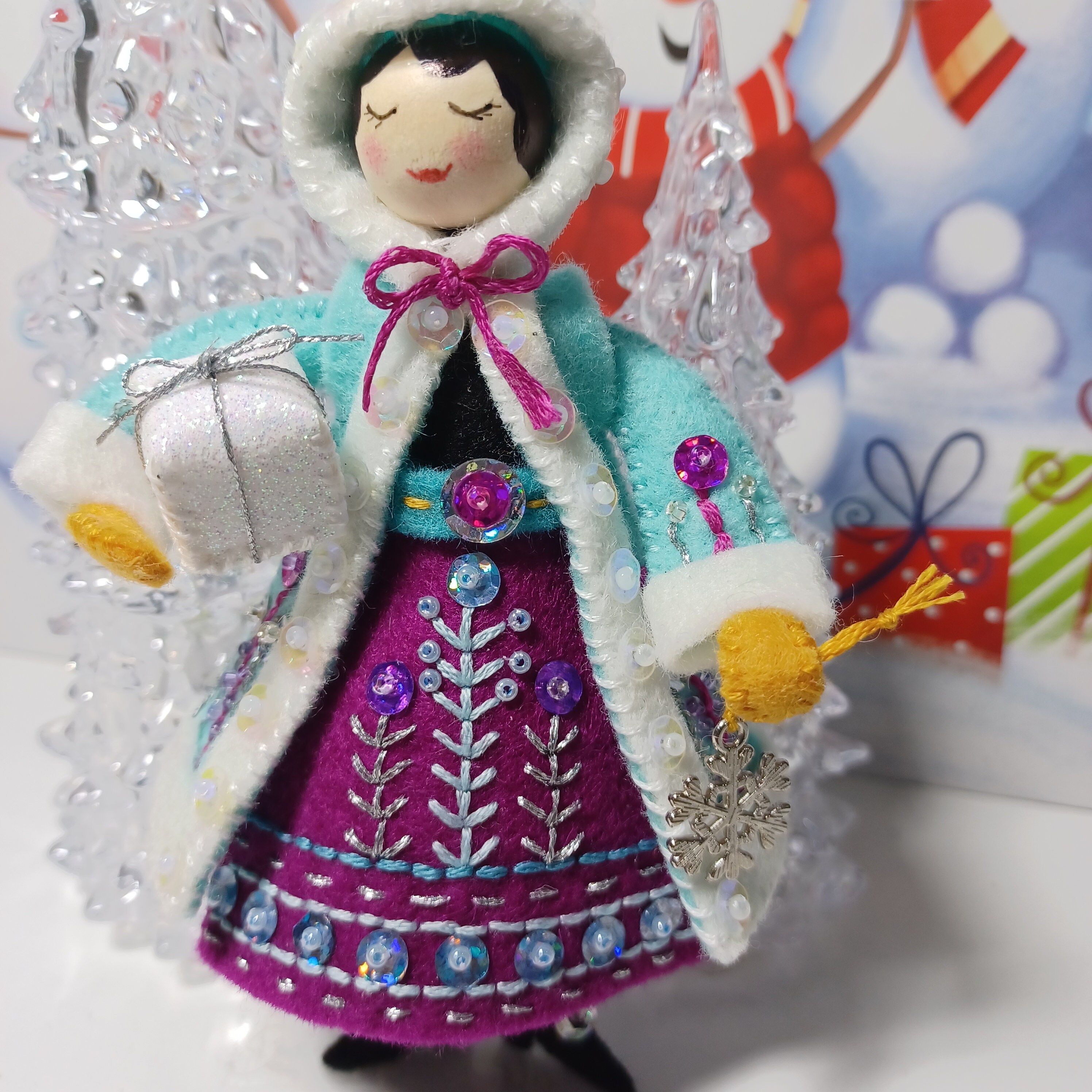 Felt Mrs. Claus Ornament, Christmas Tree Ornament, Mmmcrafts - Etsy