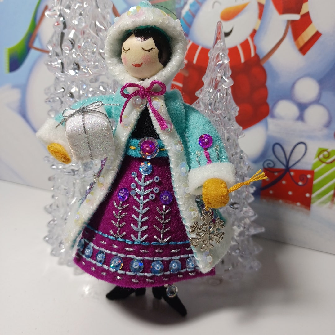 Felt Mrs. Claus Ornament, Christmas Tree Ornament, Mmmcrafts - Etsy