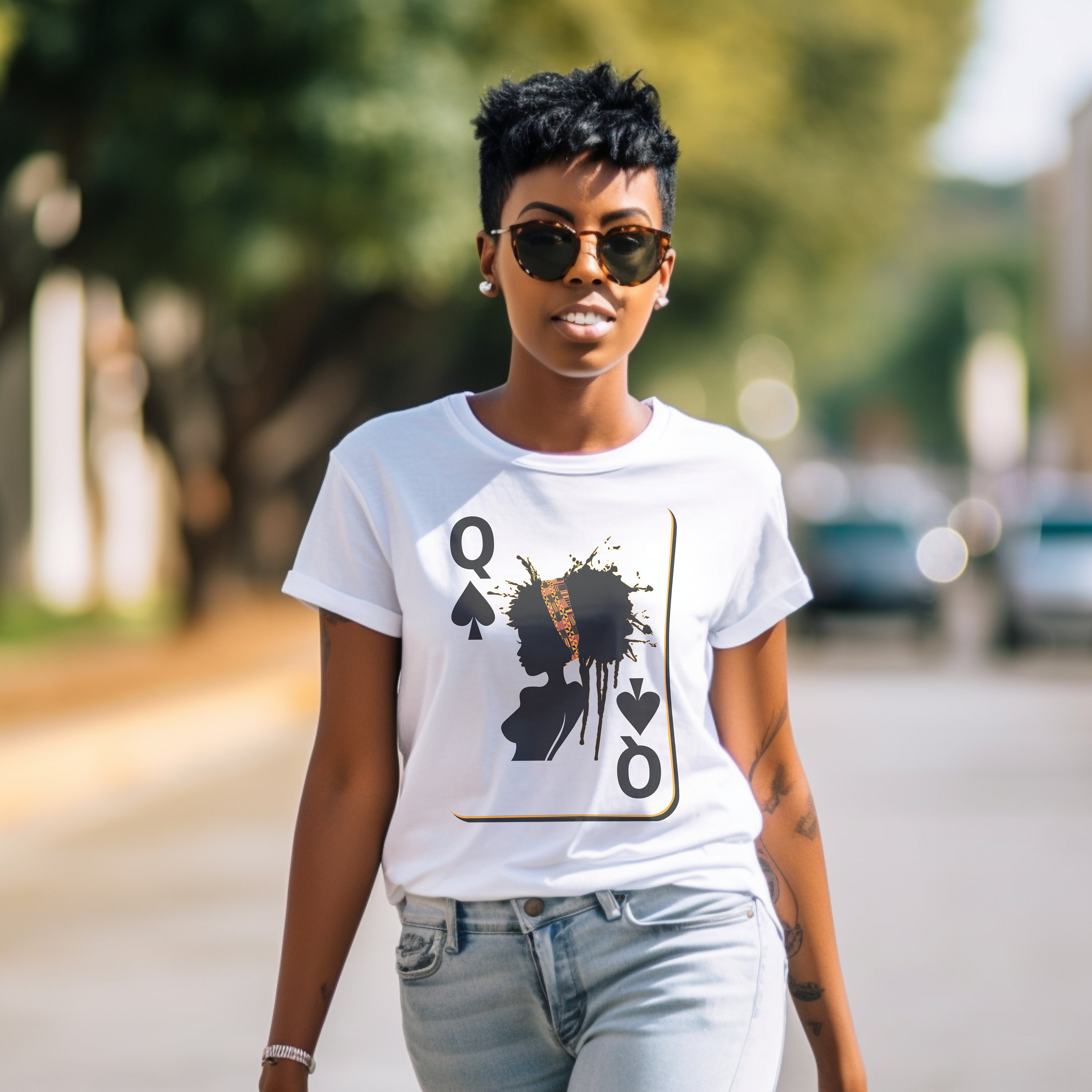 Graphic Tees, Black Girl Shirt, Black Queen Melanin T-shirt Black Girl ...