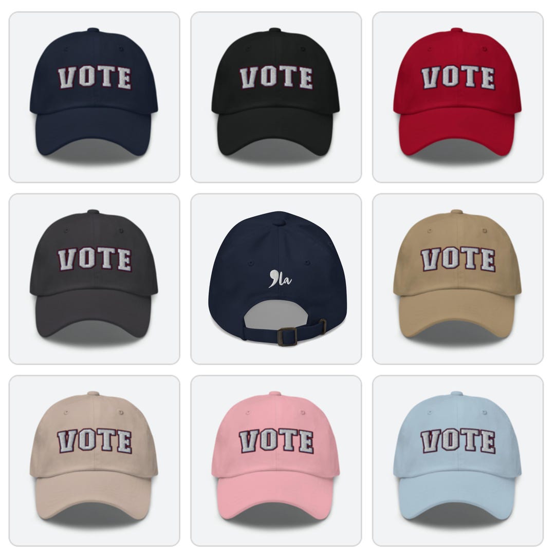 Vote Kamala Harris Hat Vote Comma La Political Hats Kamala Harris 2024 ...