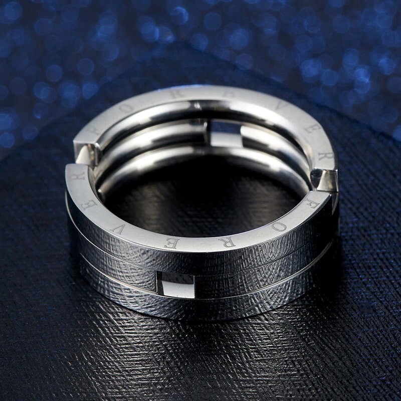 Foldable Infinity Ring Pendant Stainless Steel Forever - Etsy