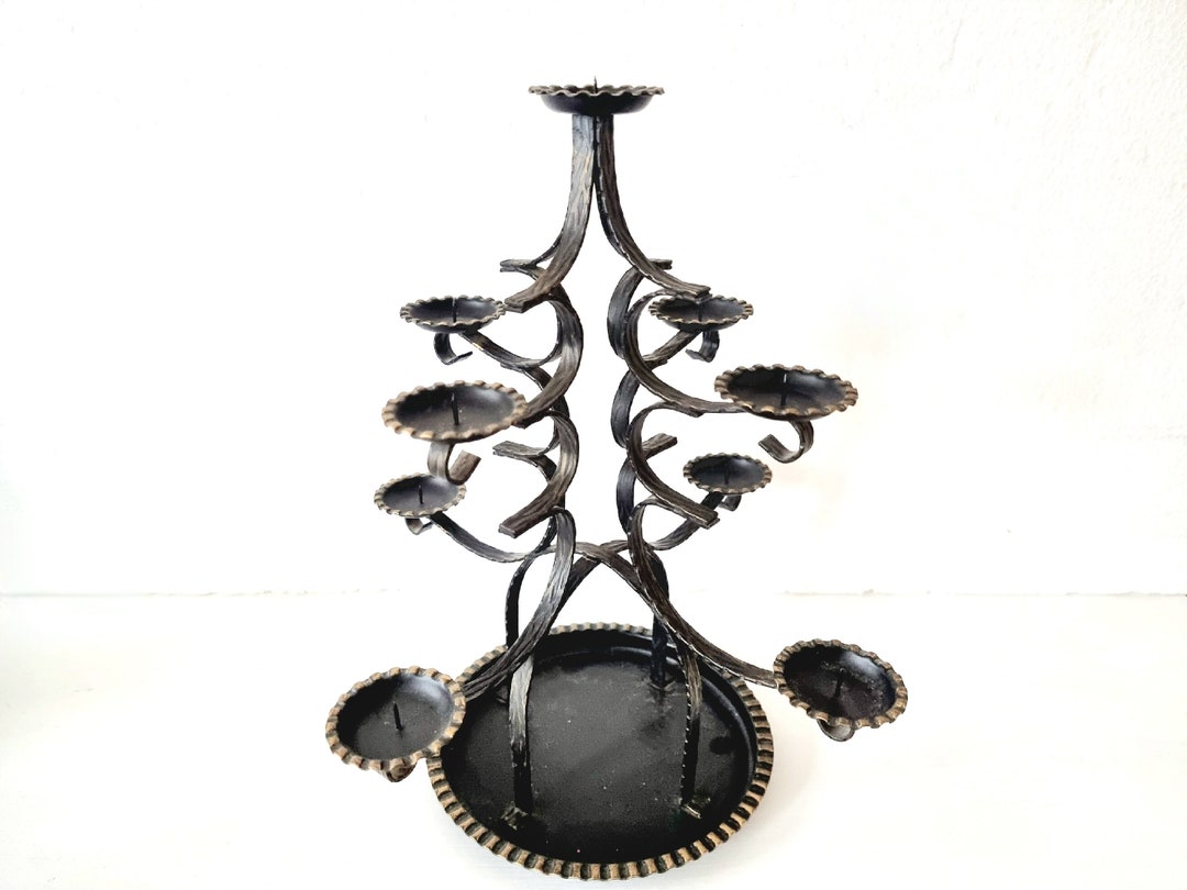 Vintage Candle Pyramid Candle Holder Pyramid Mid-century Metal ...