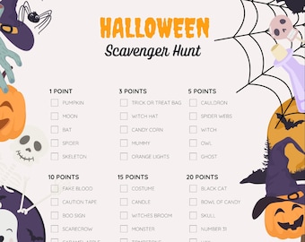 Indoor Halloween Scavenger Hunt Riddles - Etsy