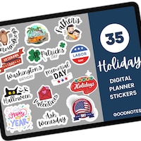 February Wacky Holidays Digital Planner Stickers - National Day Icons ...