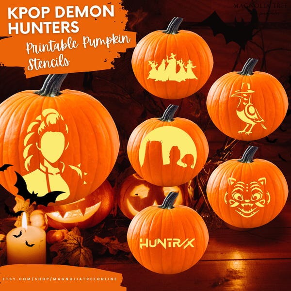 Pumpkin Carving Stencils Labubu - Etsy