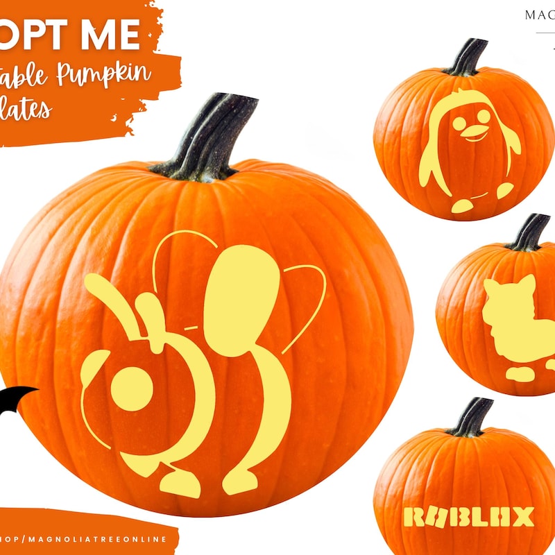 Roblox Pumpkin Stencil - Etsy