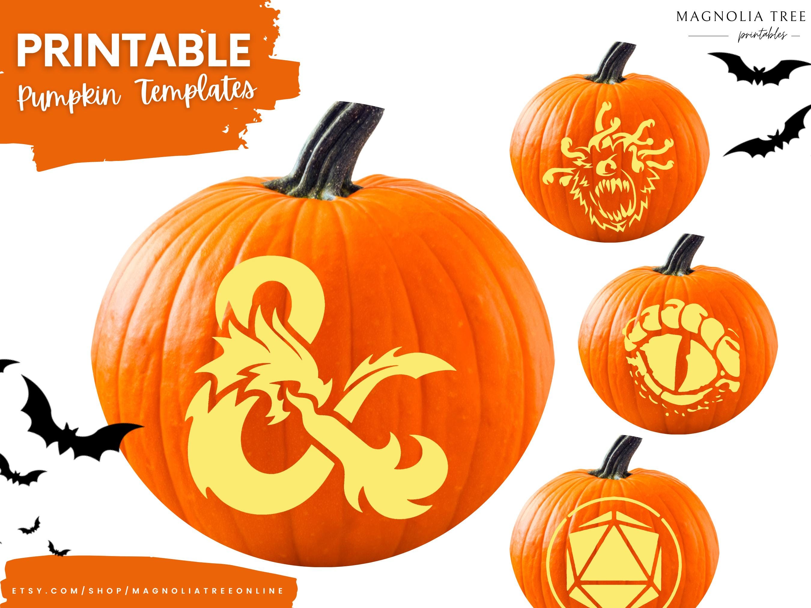 Dragon Pumpkin Stencil