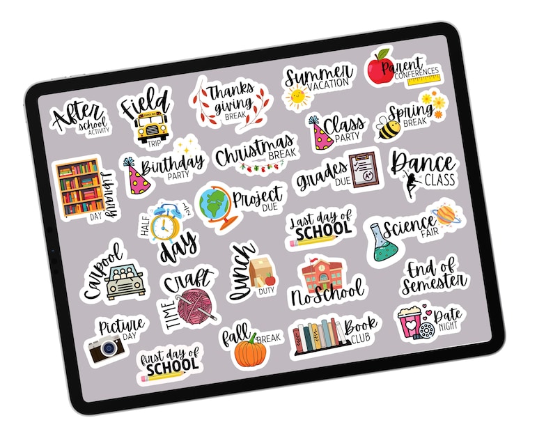 Mom Life Digital Stickers: 160+ Kids PNG Stickers (goodnotes Collection ...