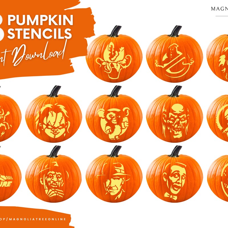 Pumpkin Carving Stencil - Etsy