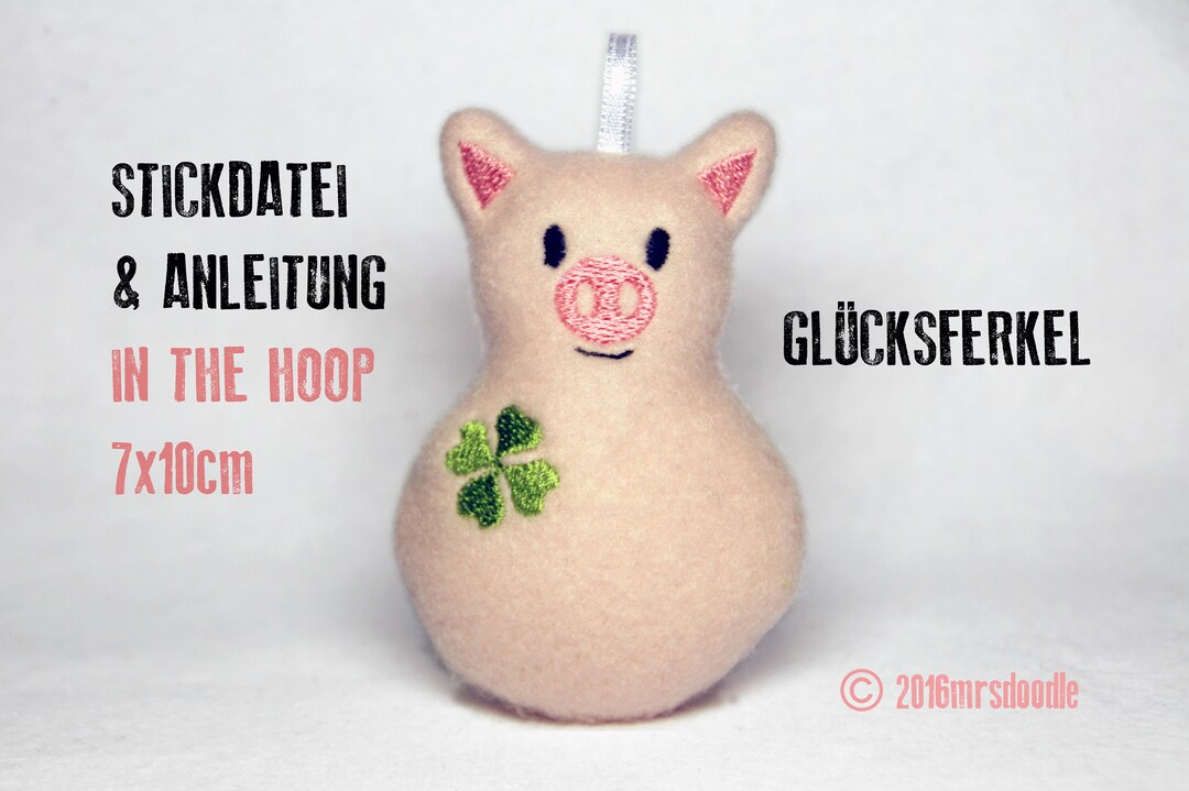 Stick File Piglet Inthehoop 7 X 10 Cm - Etsy