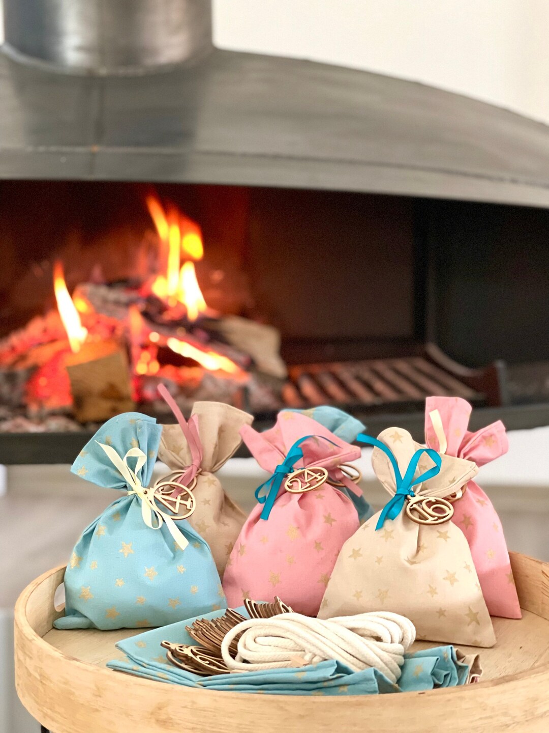 Filling Calendar in Pastel Colors Handmade for Advent - Etsy