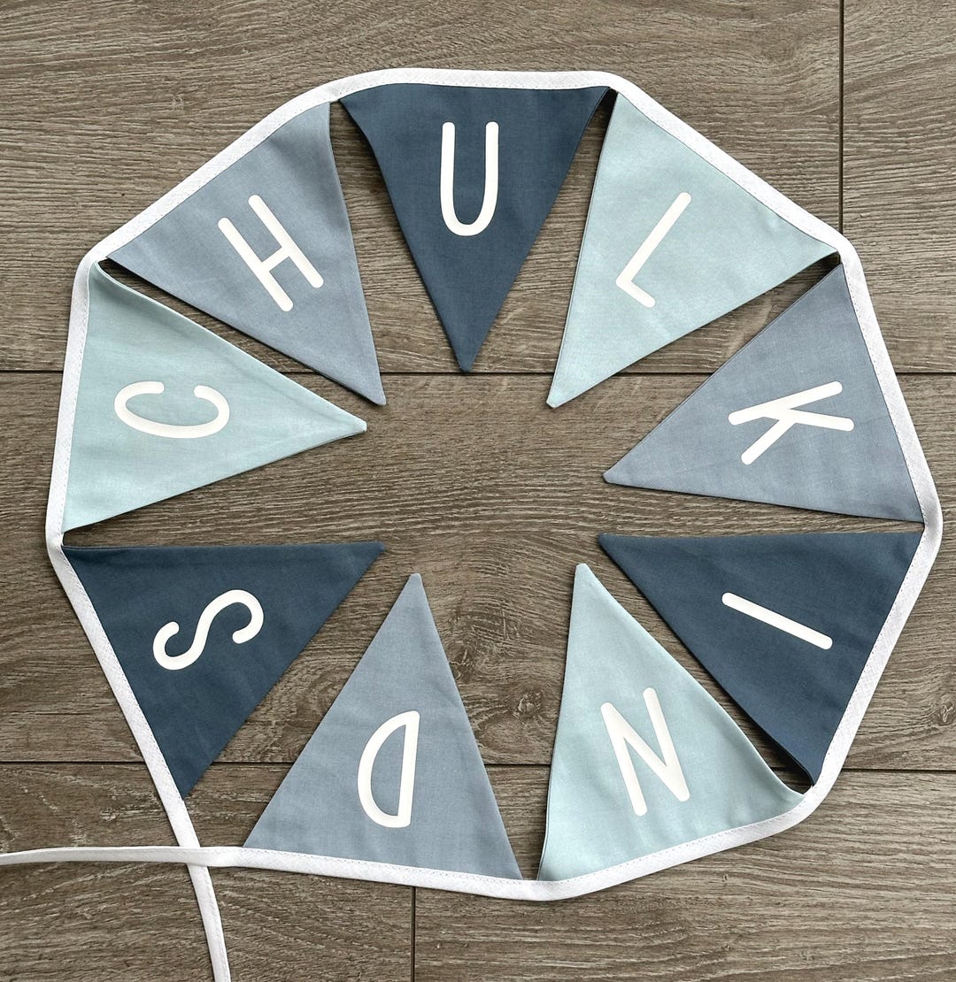 Wimpelkette Schulkind, Wimpelkette Einschulung, Geschenk Einschulung, Deko Einschulung, Blau - Etsy