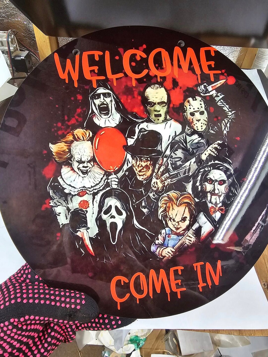Horror Welcome Sign - Etsy