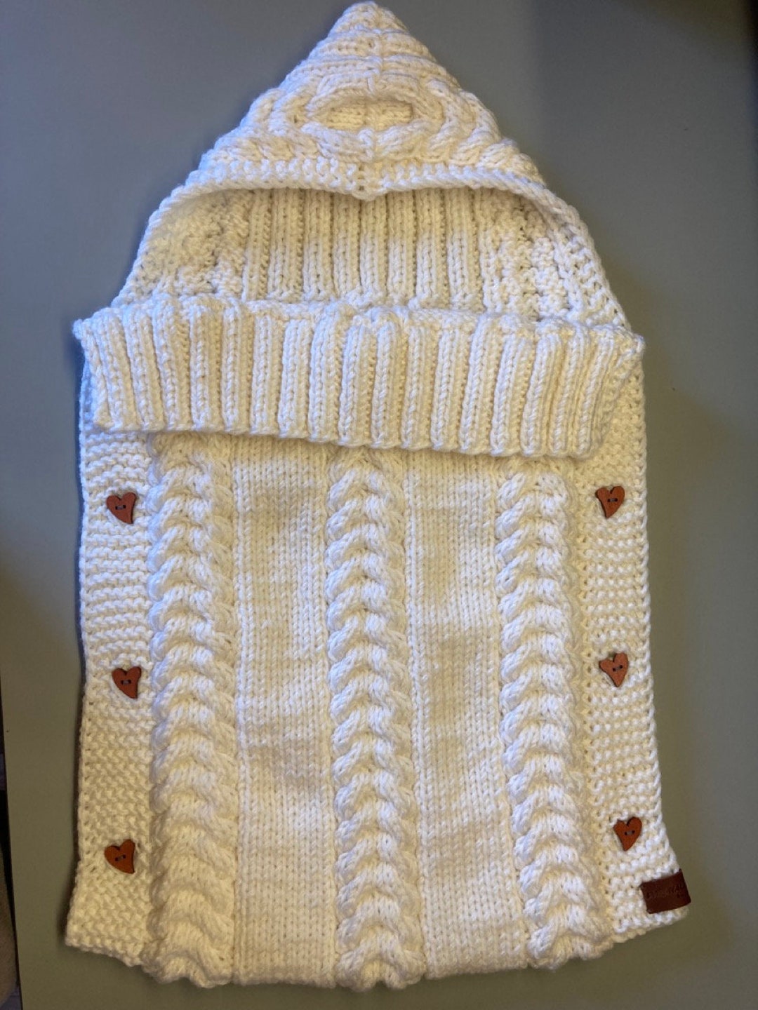 Baby Envelope Blanket With Buttons, Baby Wool Receiving Blanket ...