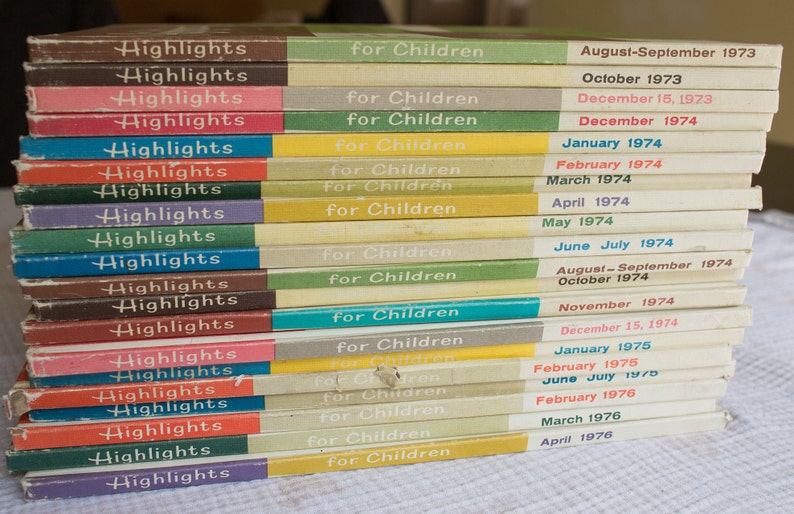 Vintage Highlights Magazine 1970's Hardback Lot of 18 | Etsy