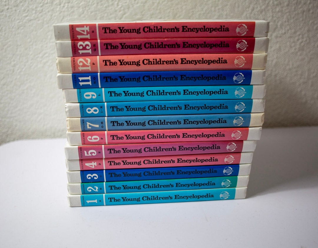 Vintage Young Children's Encyclopedia Set of 13 Hard Cover Books - Etsy